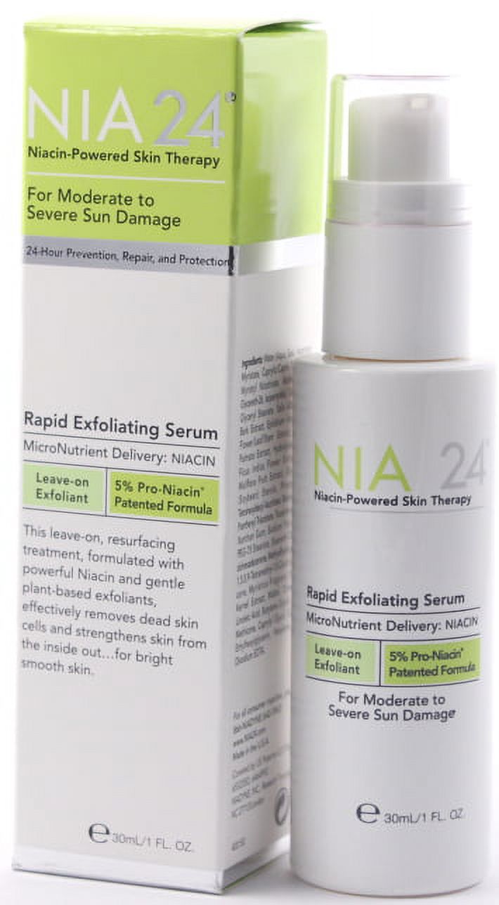 NIA 24 Skin Care Rapid Exfoliating Serum, 1oz for Improved Texture and ...