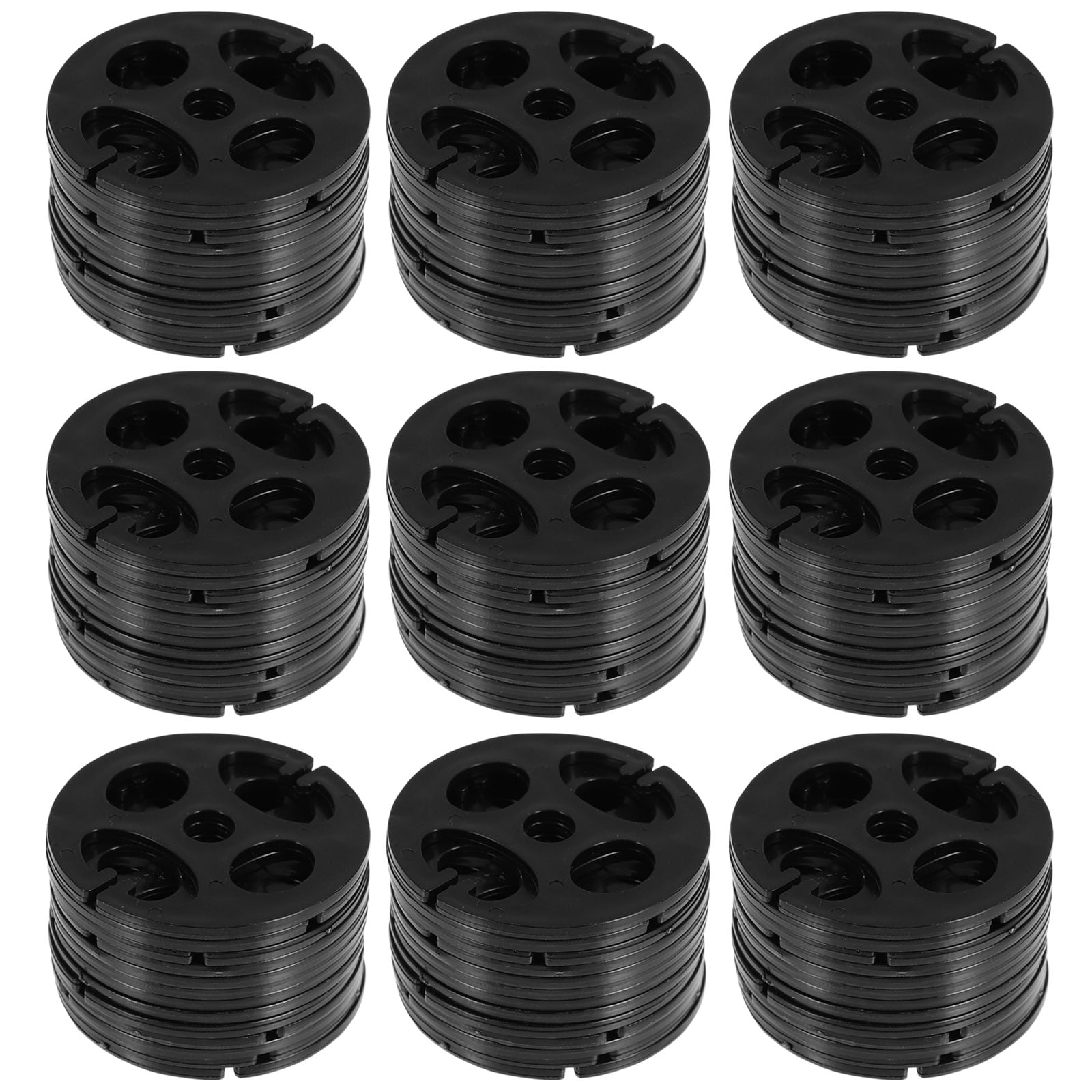 NIAIZEK 100Pcs Strong ABS Car Strap Adjustment Buckles Black Simple ...