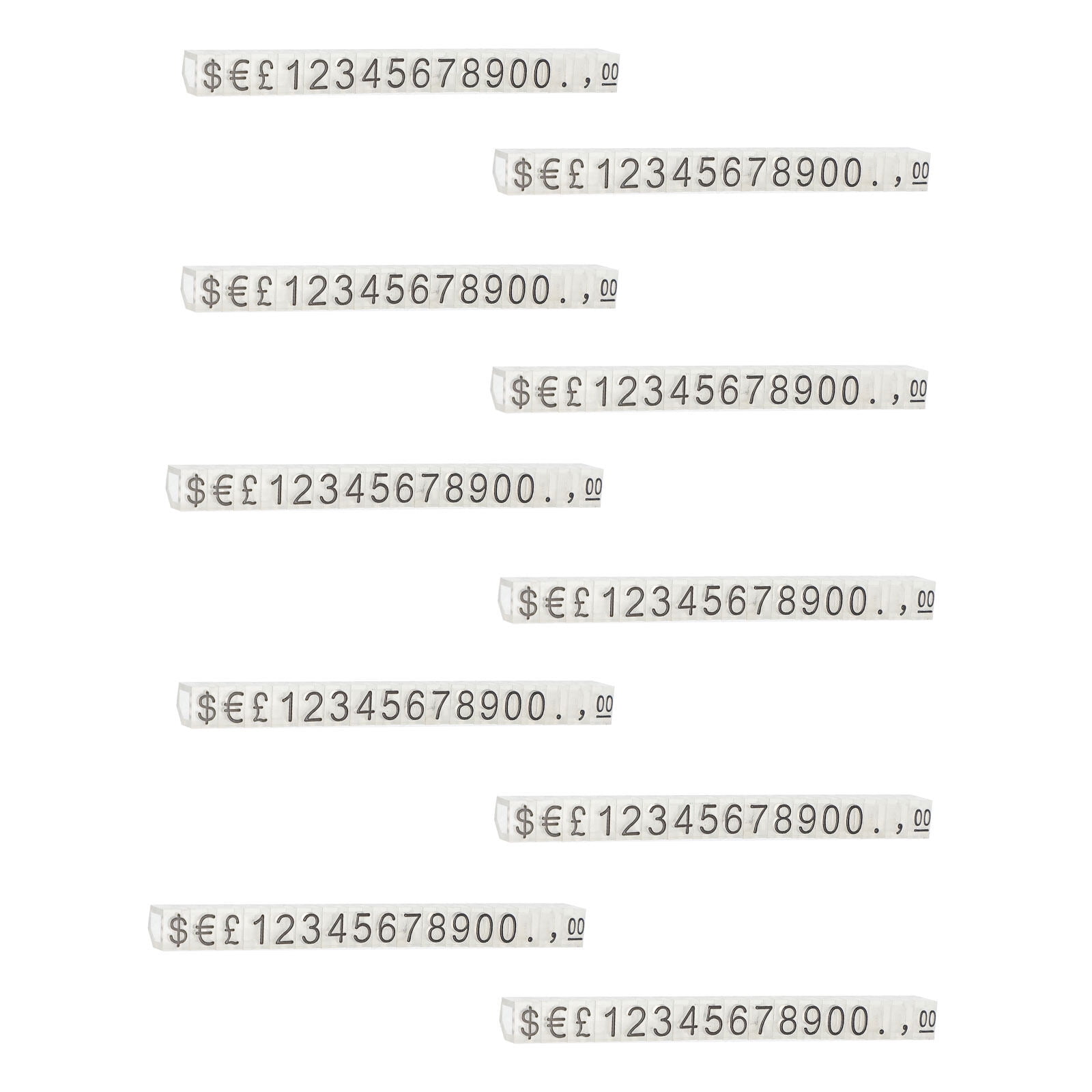 NIAIZEK 10Set Retail Display Price Board Transparent Plastic ...