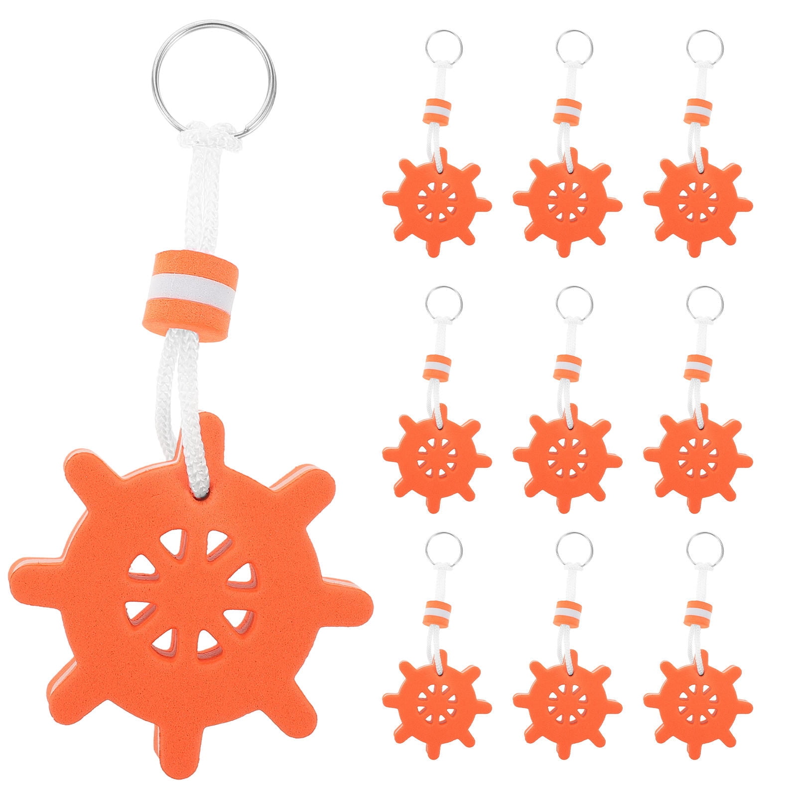 NIAIZEK 10pcs Boat Keychain Float Waterproof Iron Buoyant Design For ...