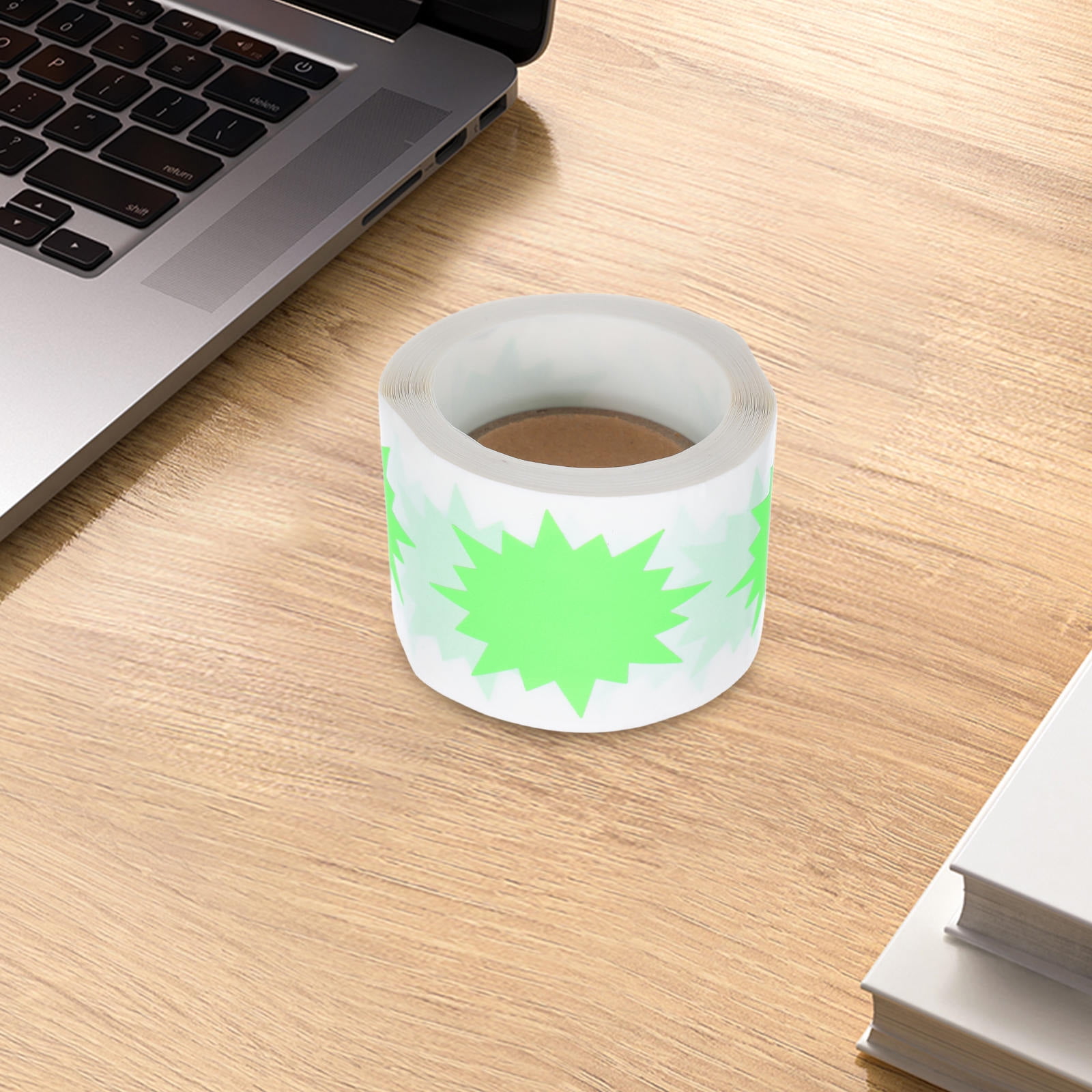 NIAIZEK 200Pack Color Coding Burst Labels Price Tags Light Green ...