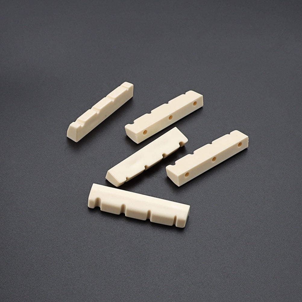 NIAIZEK 5Pcs Guitar Bridge Nut in Beige for Electric Bass Guitar String ...