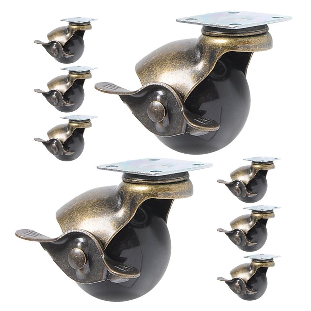 NIAIZEK Antique Bronze Furniture Casters with Brake for Home Use ...