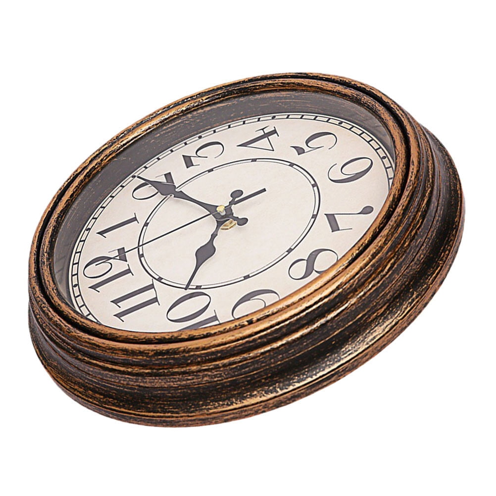 NIAIZEK Retro Style Wall Clock Vintage Design Decorative Home Office ...