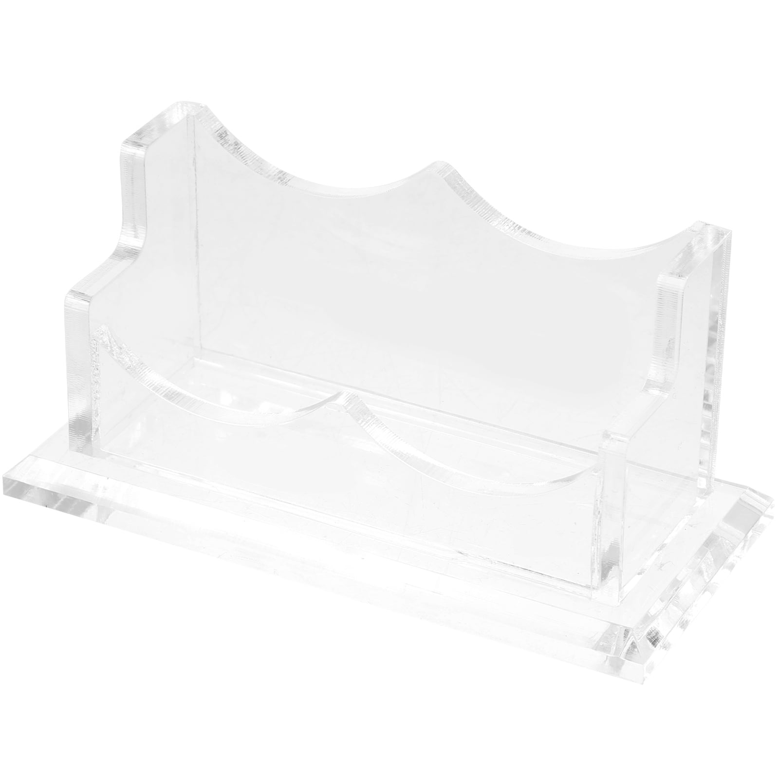 NIAIZEK Transparent Business Card Display Holder with Practical Desk ...
