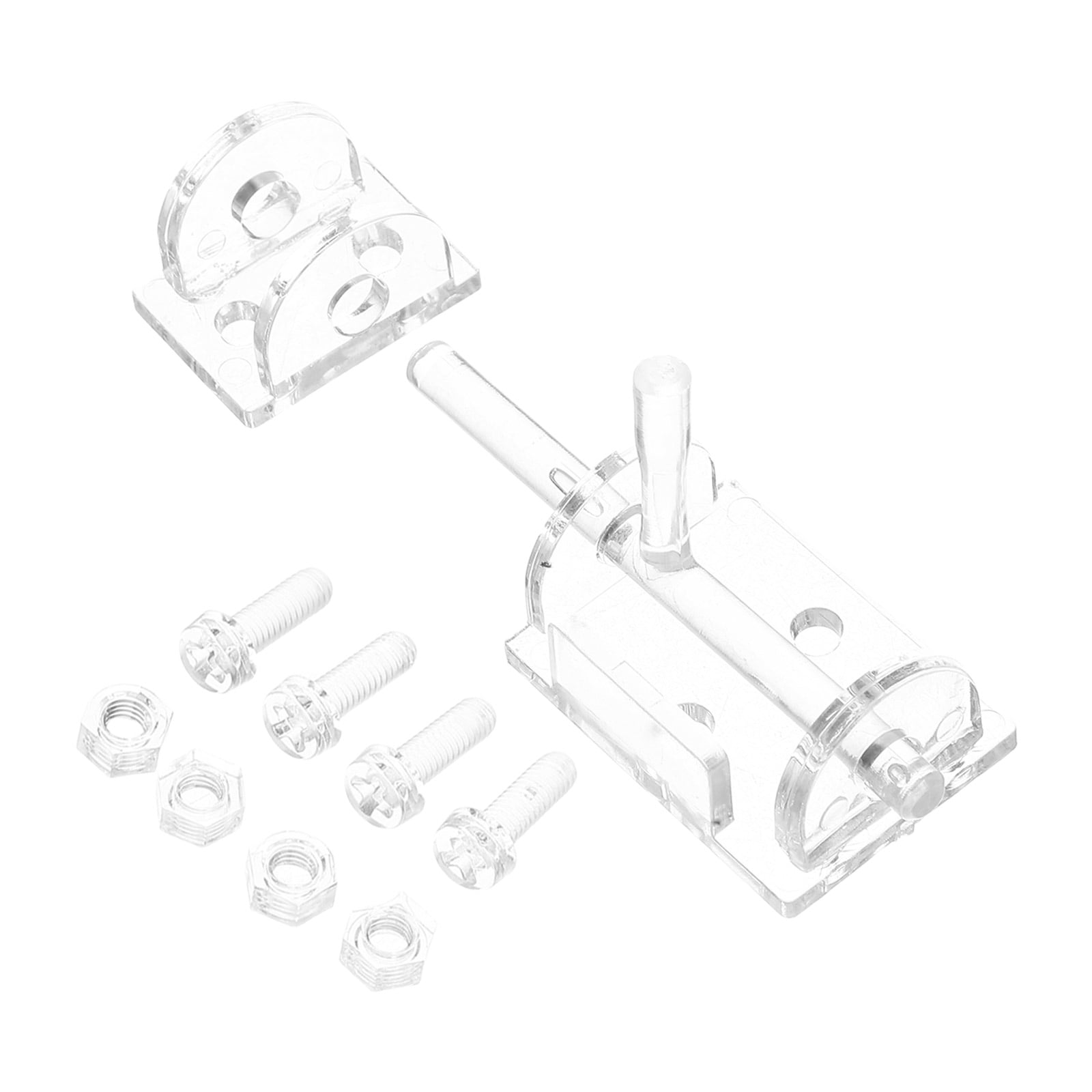 NIAIZEK Clear Acrylic Slide Latch for Doors, and Secure Door Lock with ...