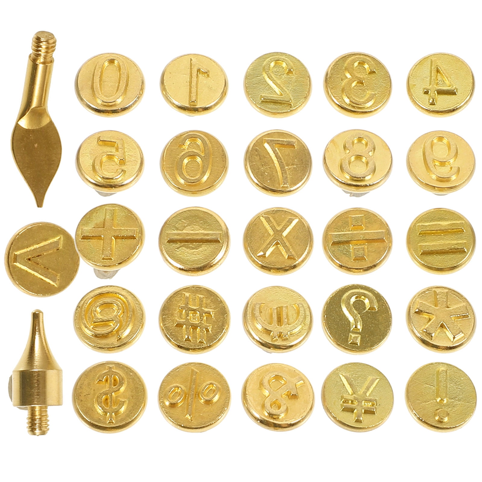 NIAIZEK 5-Piece Golden Metal Pyrography Wire Pen Nibs Set for Wood ...