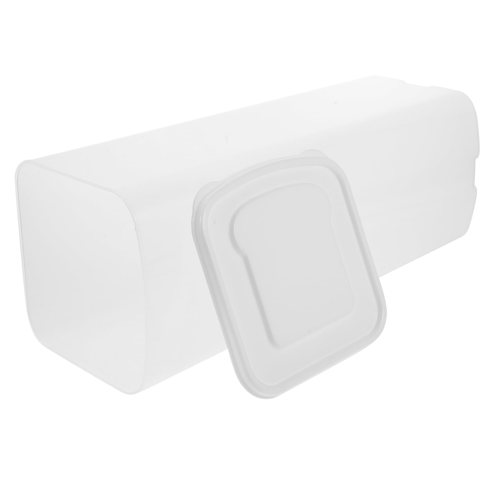 NIAIZEK White Plastic Loaf Container with Sealed Lid, Modern Kitchen ...