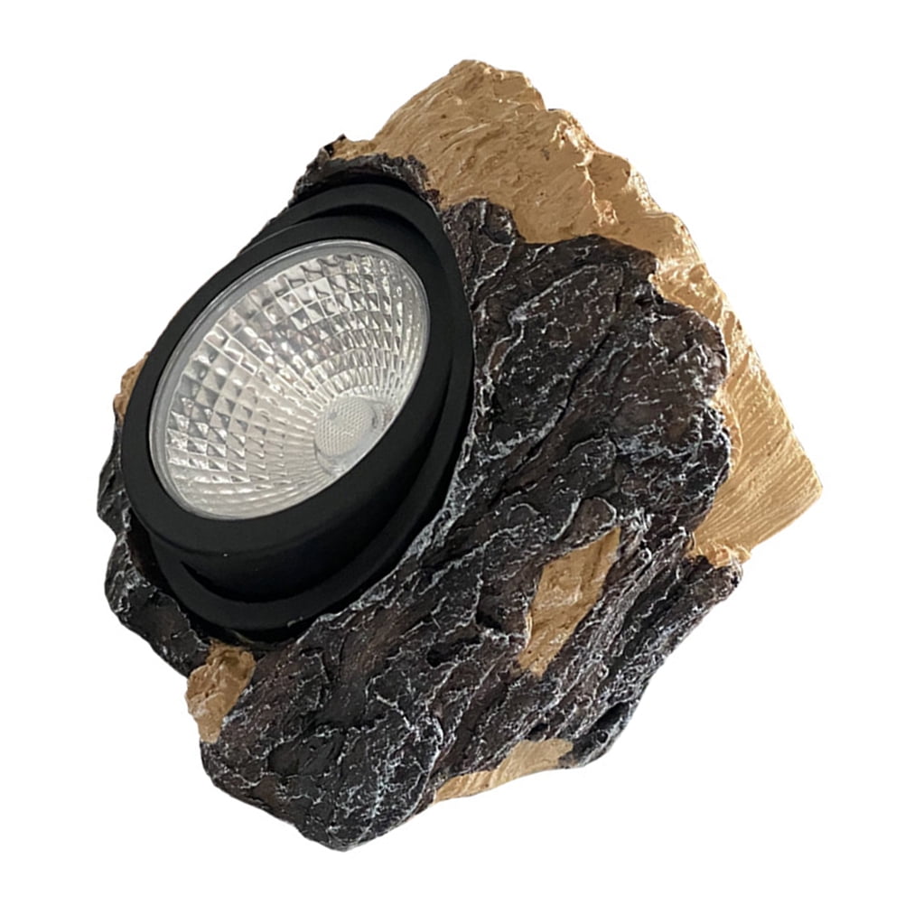 NIAIZEK Solar Pathway Lights Resin Tree Stump Design for Patio Garden ...