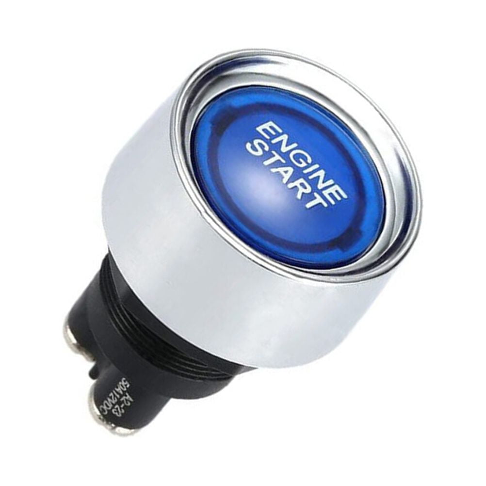 NIAIZEK Starter Switch for Car Vehicles ABS Blue Push to Start Button ...
