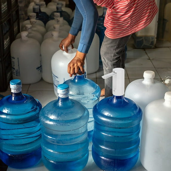 NIAIZEK White Portable Electric Outdoor Water Dispenser for Water Jug ...