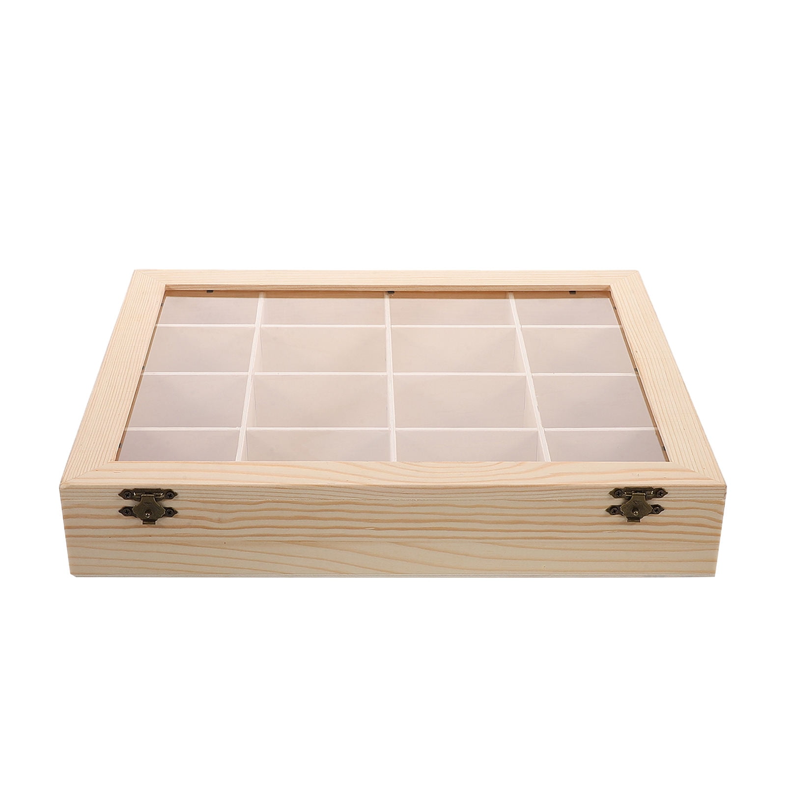 NIAIZEK Wooden Rock Display Case for Hobbyists with Rectangular Shape ...