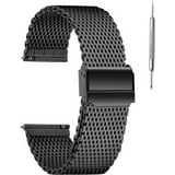 NIAUGE Pure Titanium Watch Band Men Women 22mm Quick Release Mesh ...