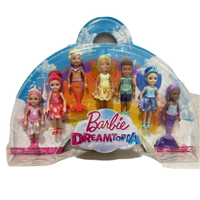 Barbie Dreamtopia Chelsea Set of 7 Sprite Dolls, 2 Boys - Walmart.com