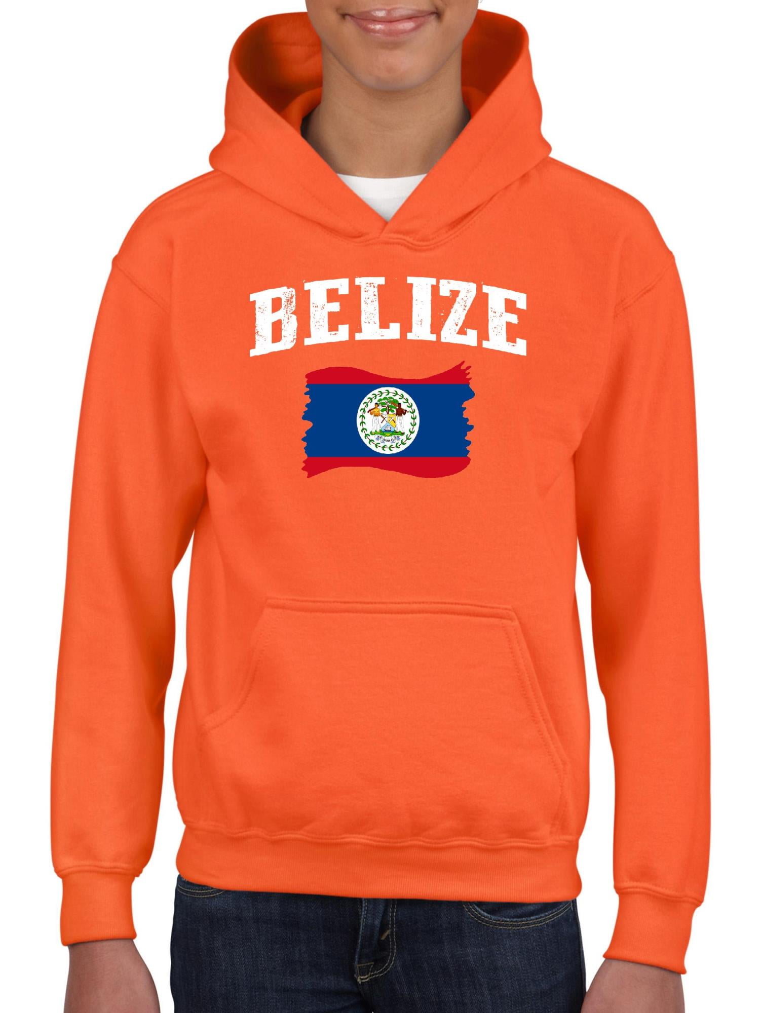 NIB - Big Girls Hoodies and Sweatshirts - Belize Flag - Walmart.com