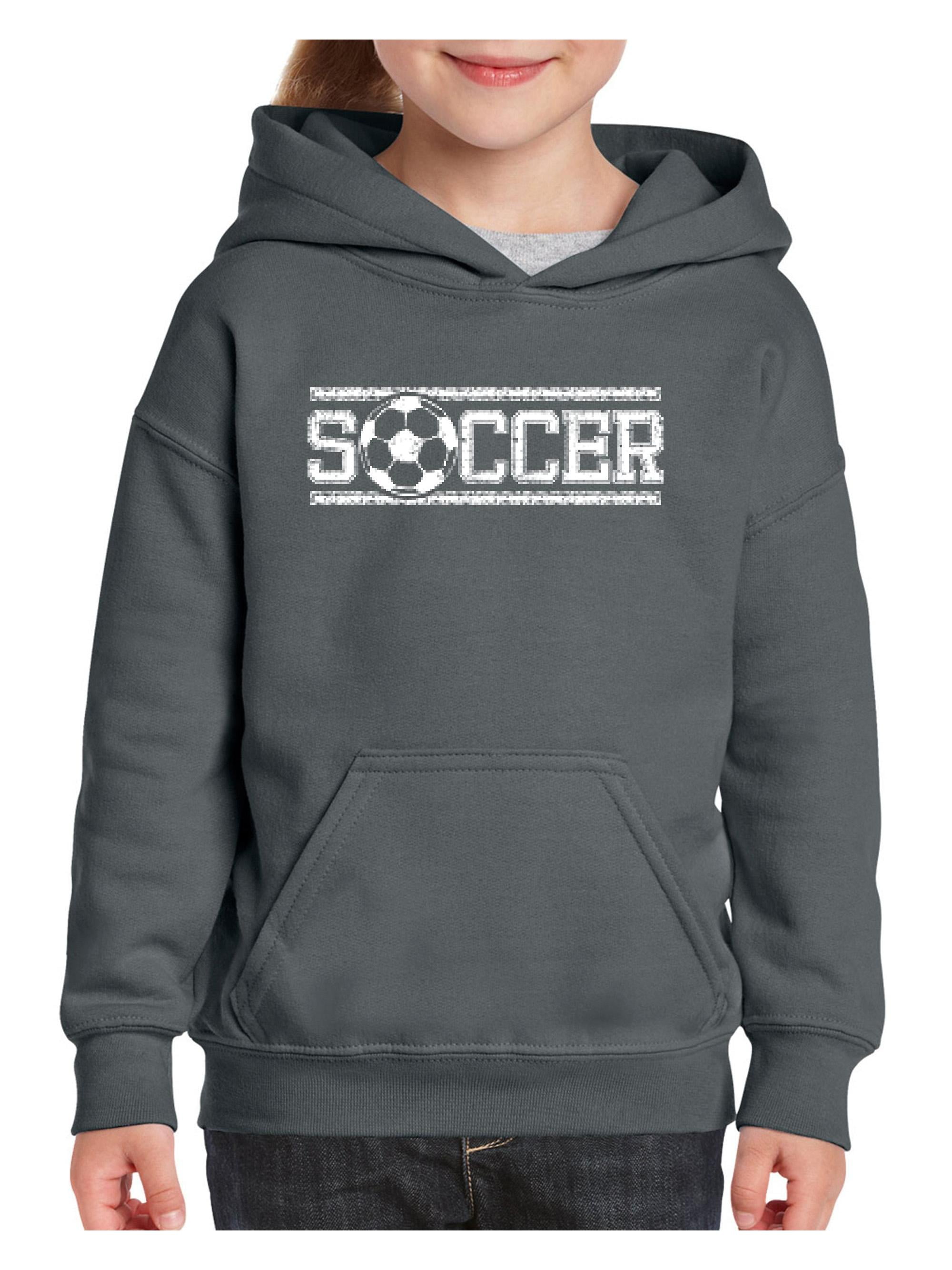 NIB - Big Girls Hoodies and Sweatshirts - Soccer With Ball - Walmart.com