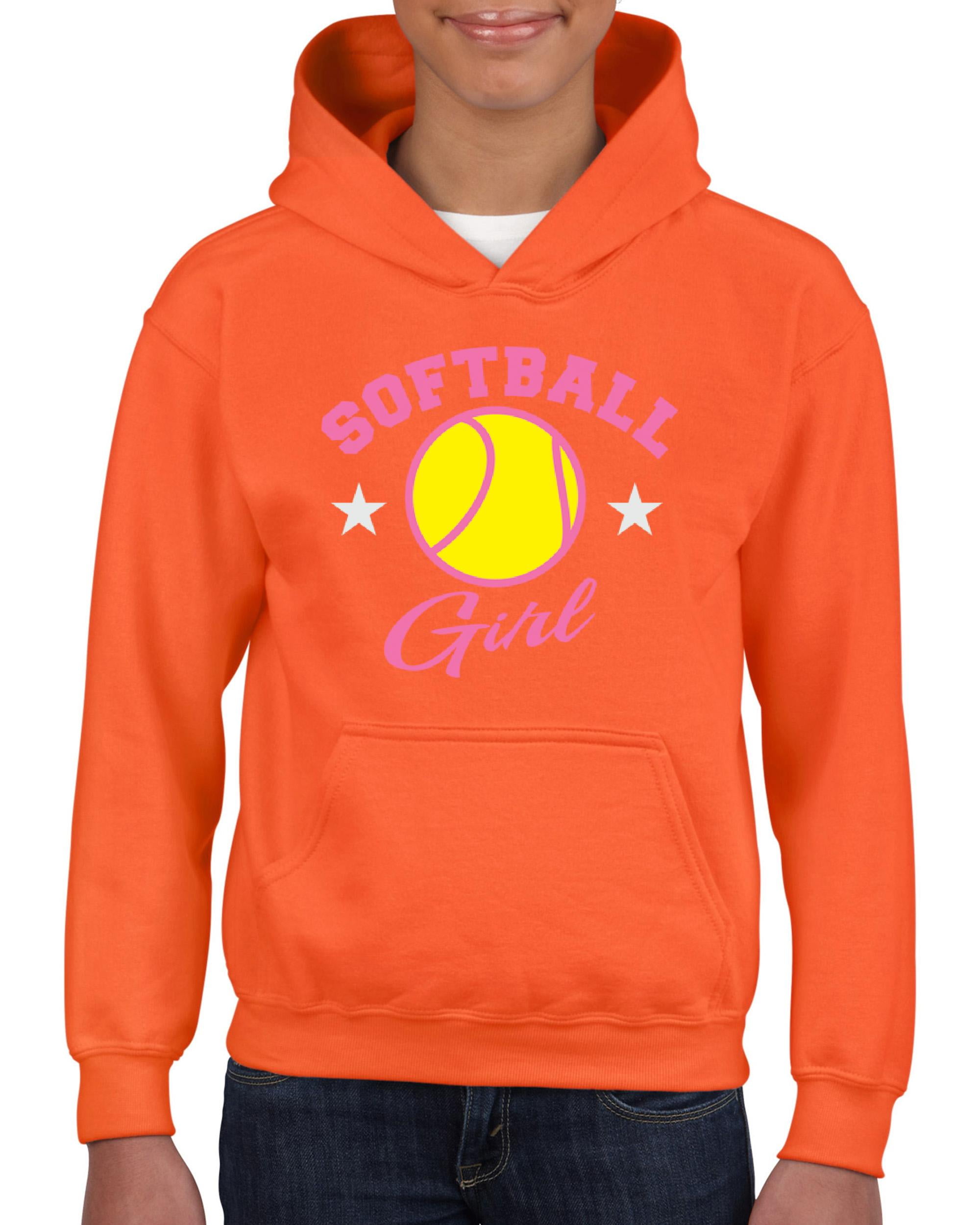 NIB - Big Girls Hoodies and Sweatshirts - Softball Girl - Walmart.com