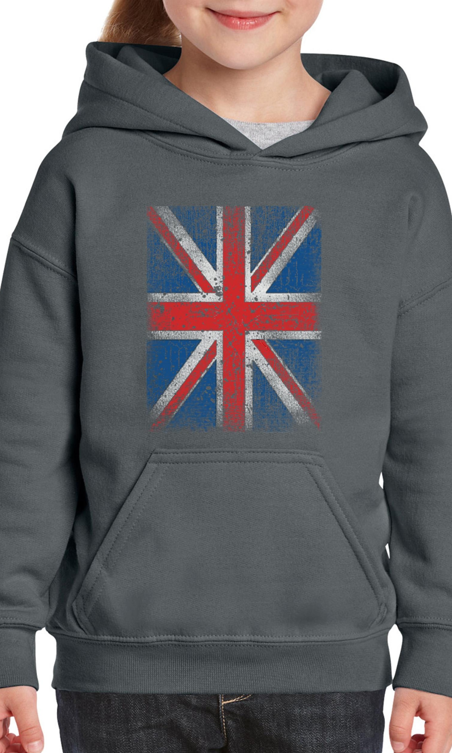 NIB - Big Girls Hoodies and Sweatshirts - Union Jack British Flag ...