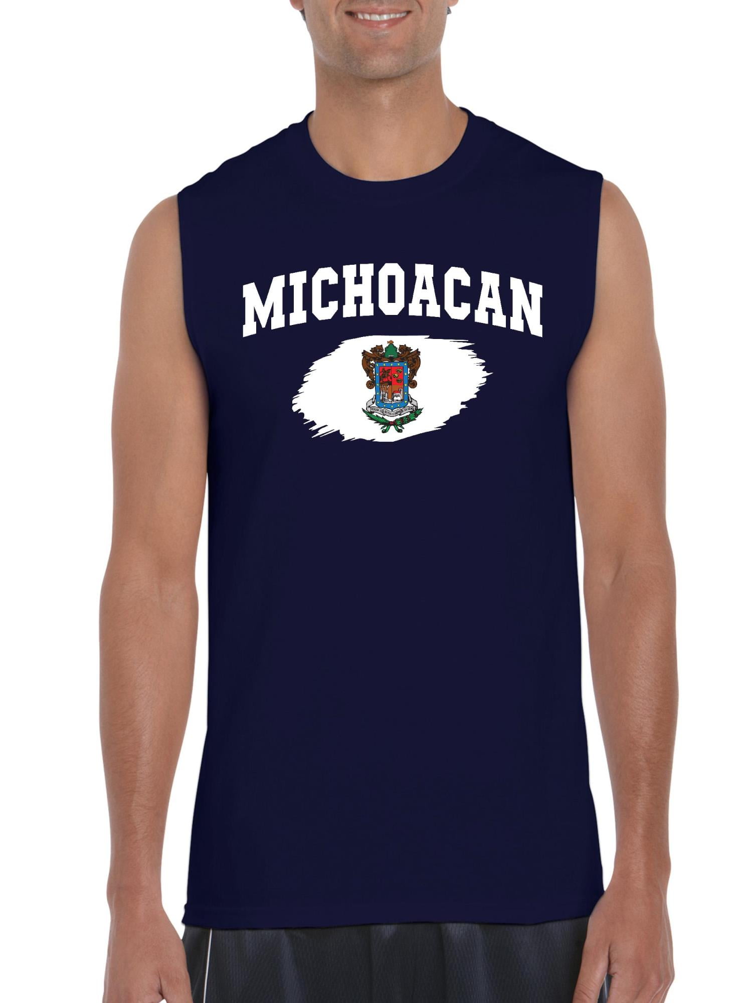 NIB - Men's Graphic T-Shirt Sleeveless - Mexico Michoacan - Walmart.com