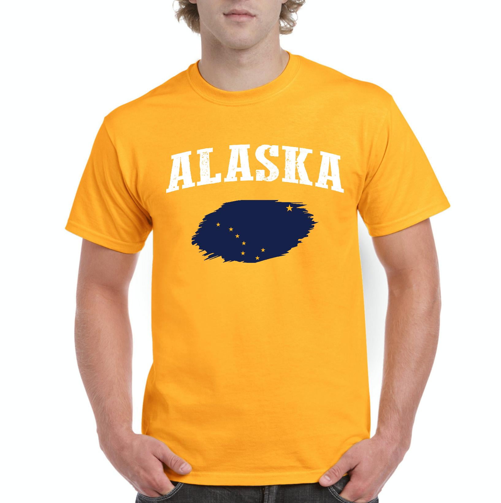 NIB - Men's T-Shirt Short Sleeve - Alaska Flag - Walmart.com