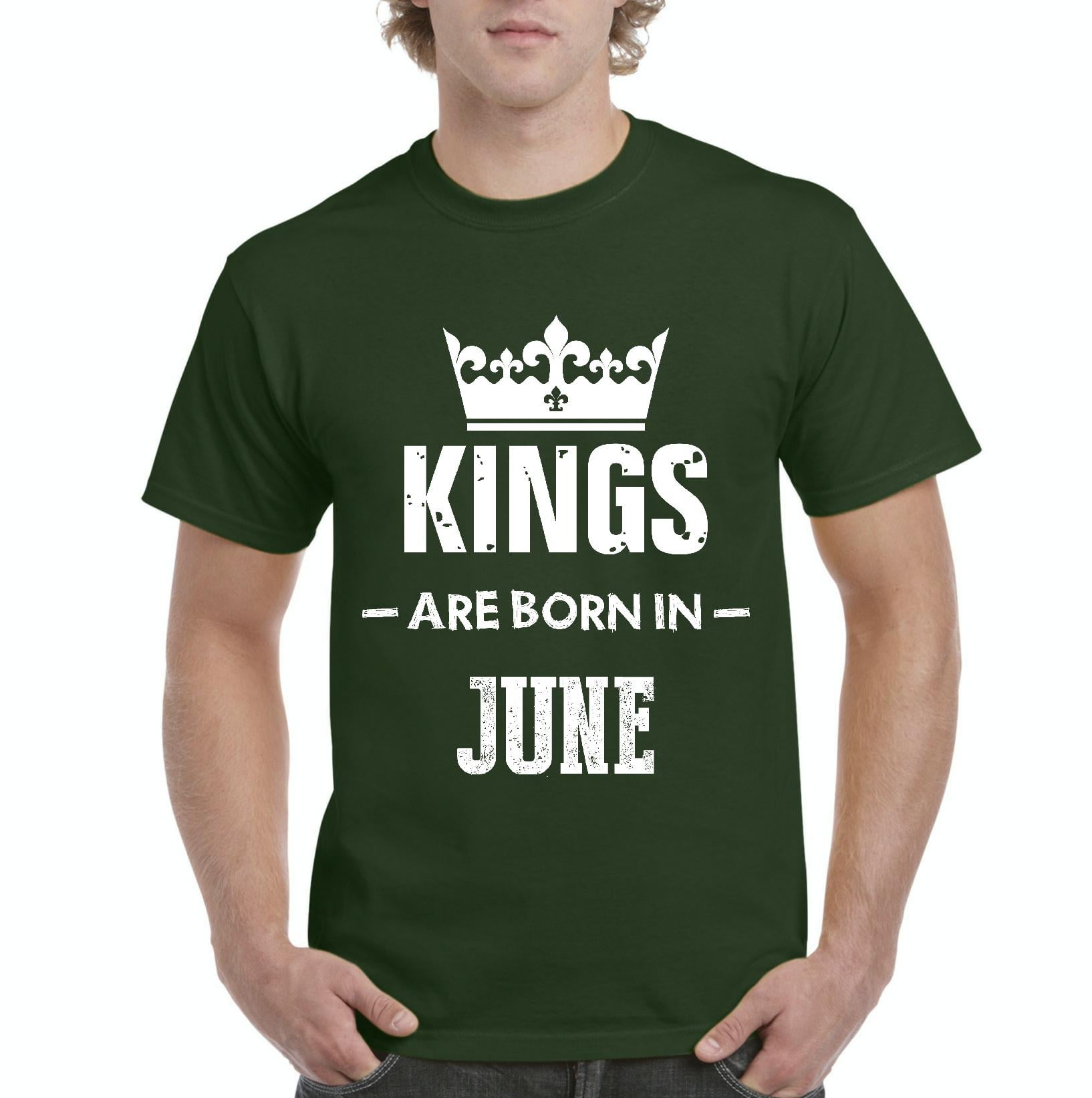 NIB - Men's T-Shirt Short Sleeve - Birthday Gift Kings Are Born In June ...