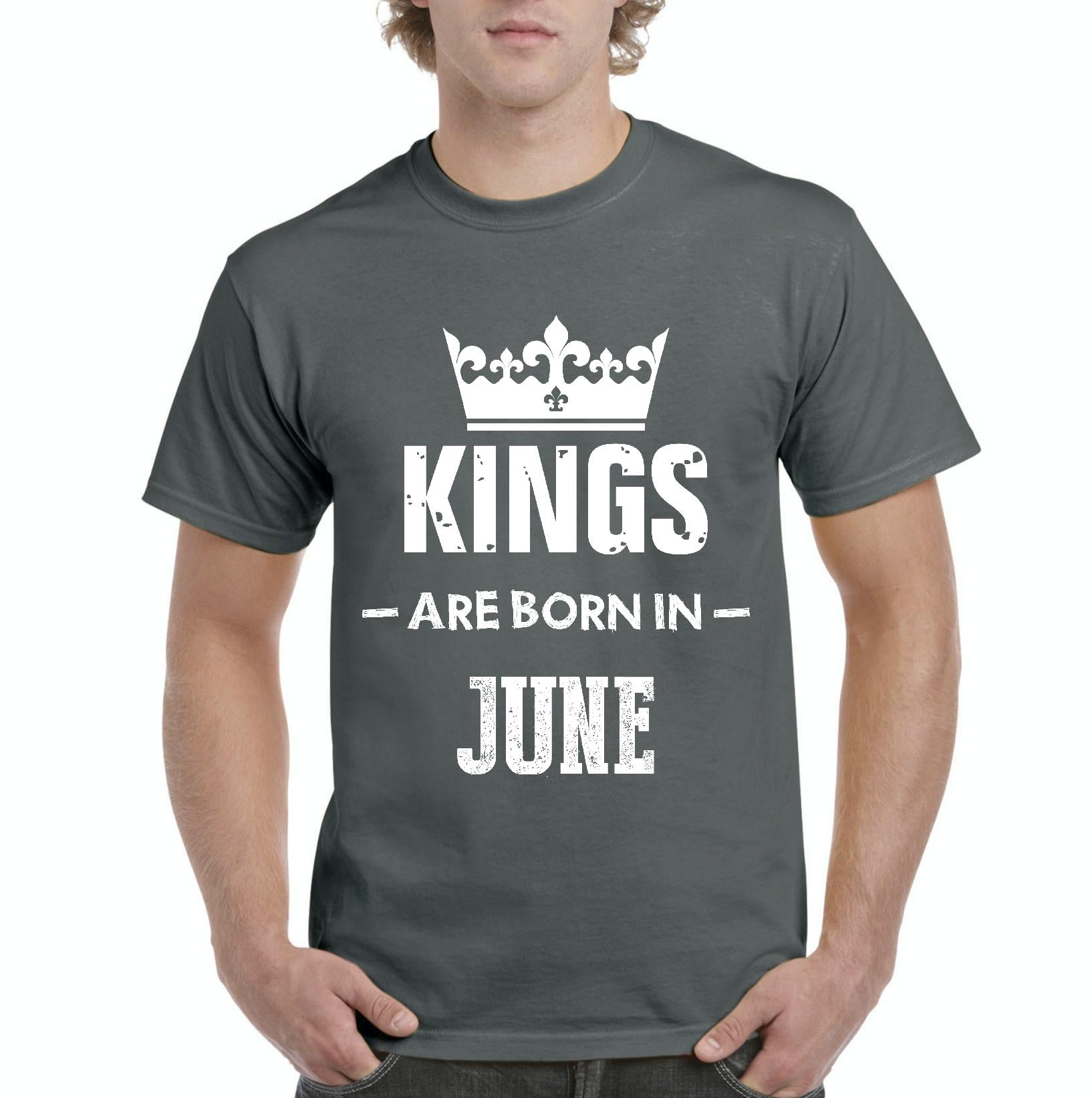 NIB - Men's T-Shirt Short Sleeve - Birthday Gift Kings Are Born In June ...