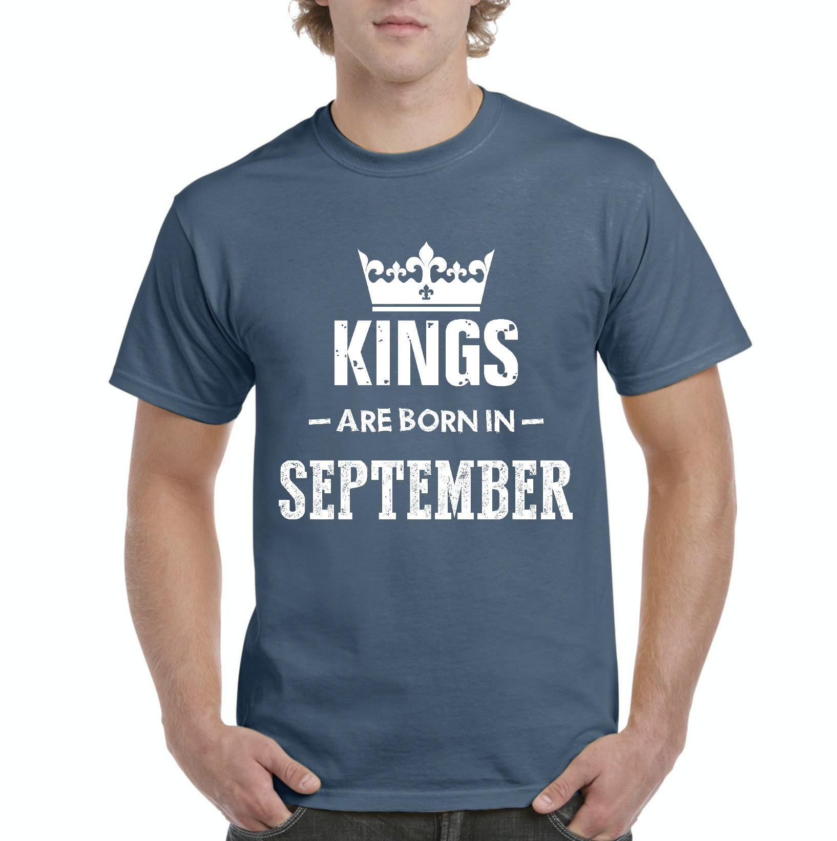 NIB - Men's T-Shirt Short Sleeve - Birthday Gift Kings Are Born In ...