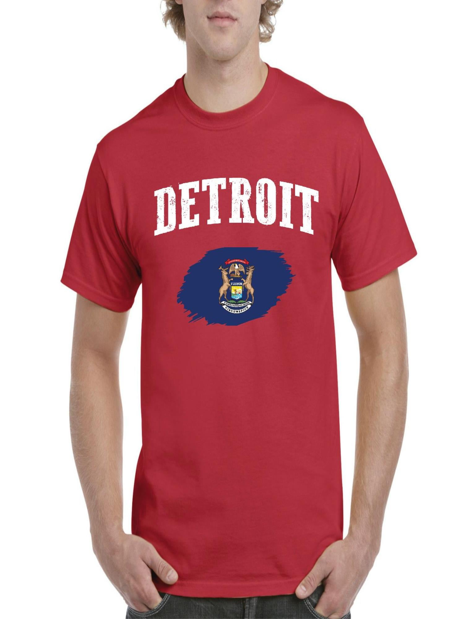NIB - Men's T-Shirt Short Sleeve - Detroit - Walmart.com