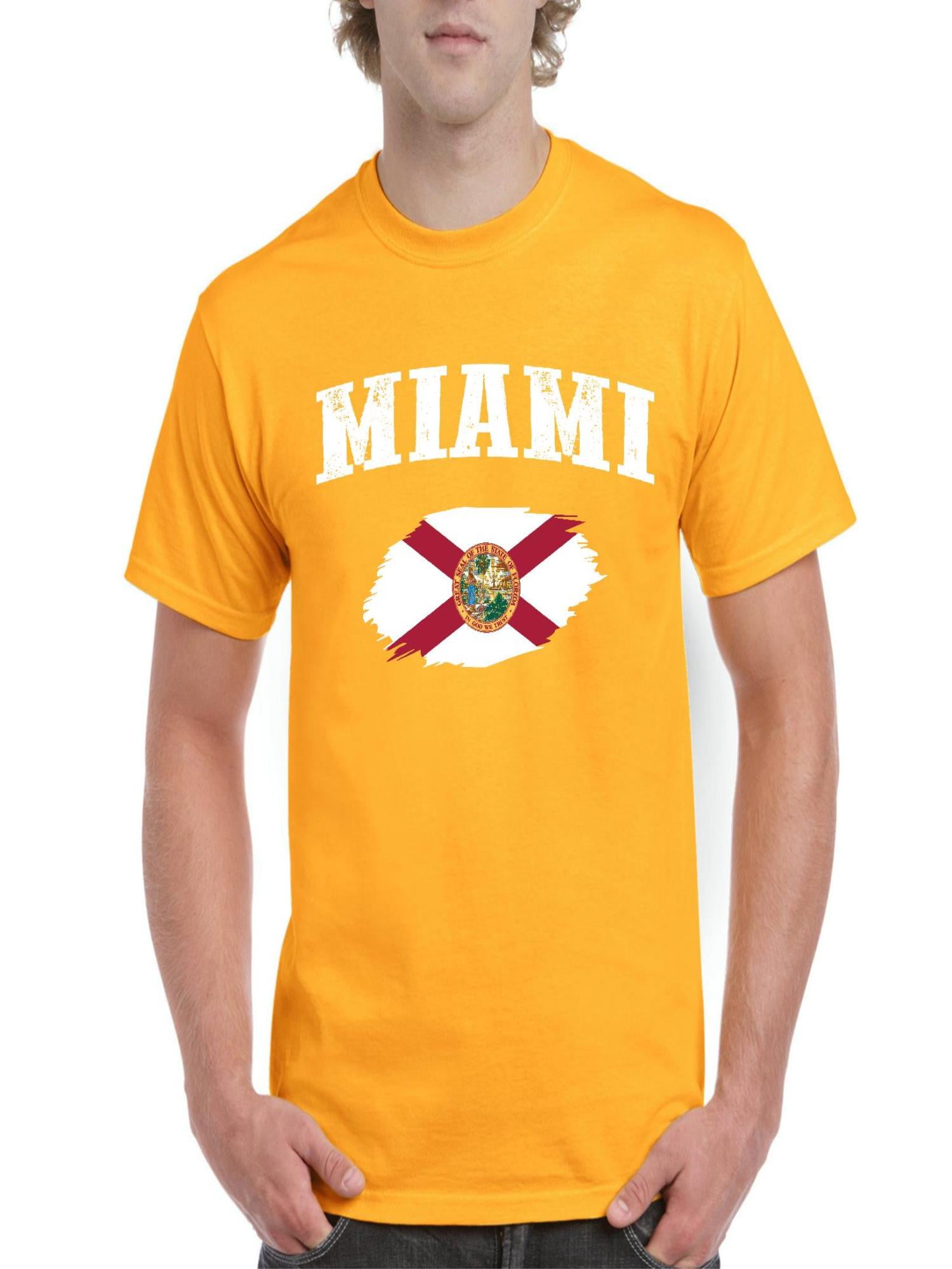 NIB - Men's T-Shirt Short Sleeve - Miami - Walmart.com