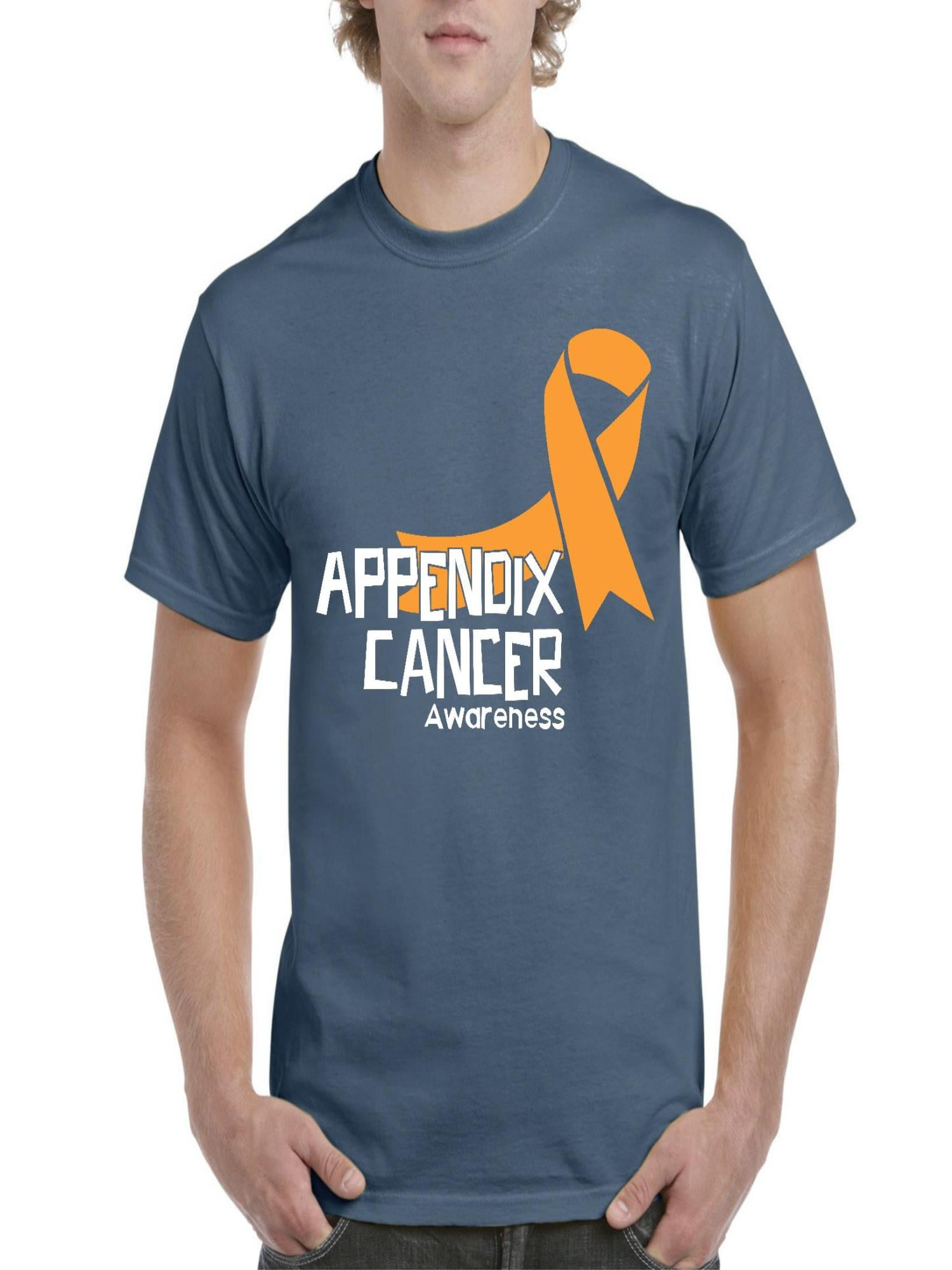NIB - Men's T-Shirt Short Sleeve - Appendix Cancer - Walmart.com