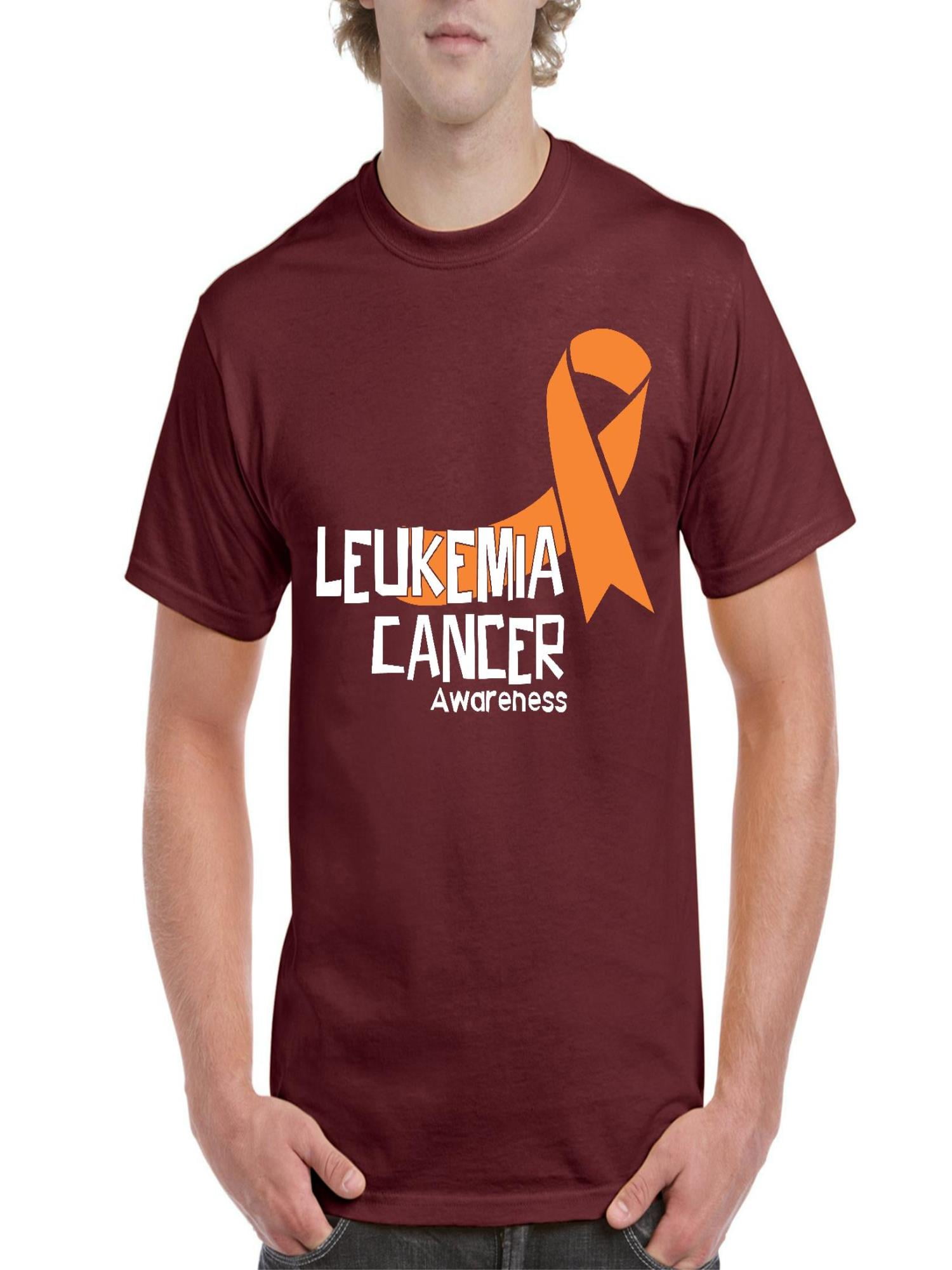 NIB - Men's T-Shirt Short Sleeve - Leukemia Cancer - Walmart.com
