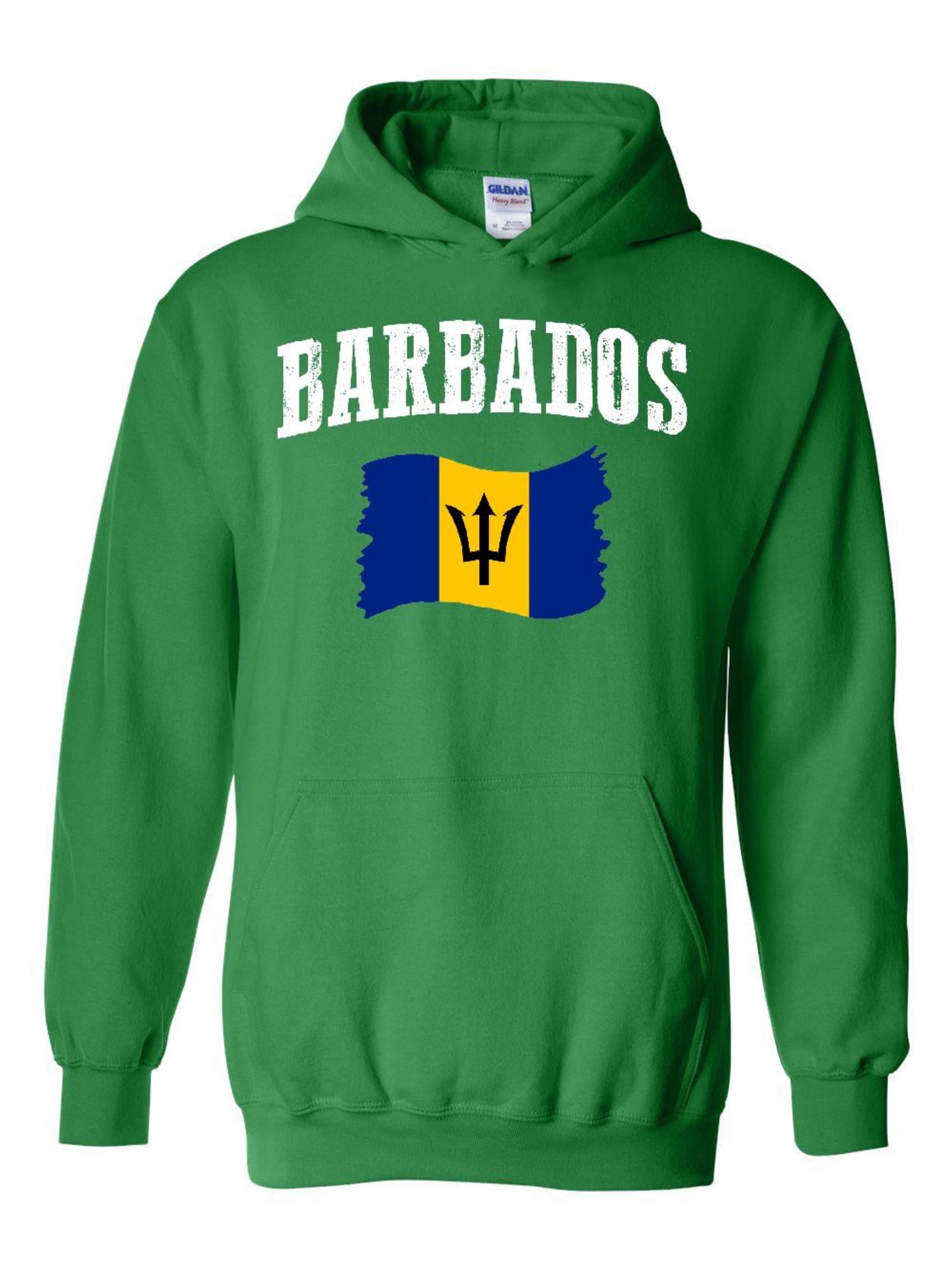 NIB - Mens Sweatshirts and Hoodies - Barbados Flag - Walmart.com