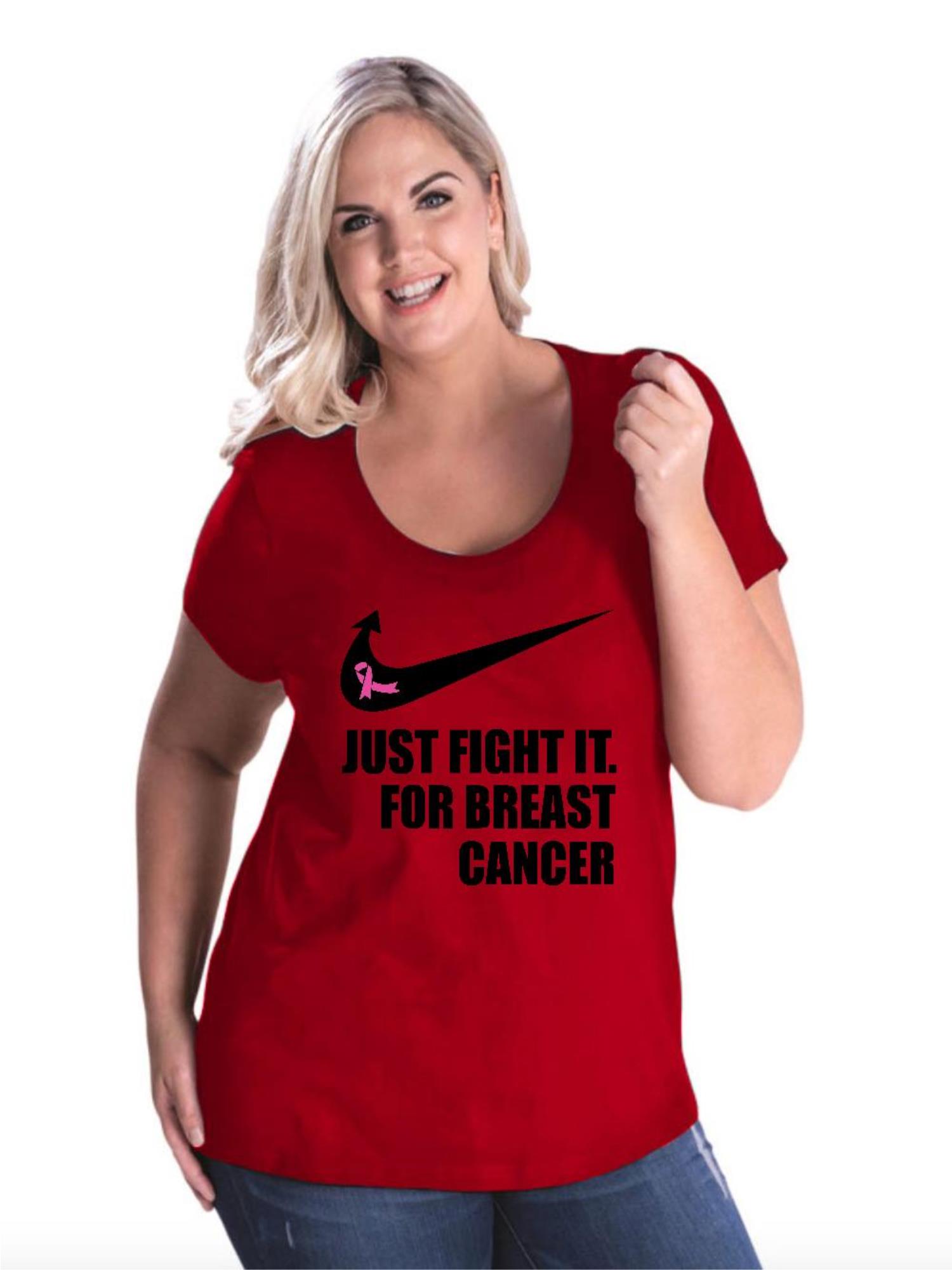 NIB - Women's Plus Size Curvy T-Shirt - Breast Cancer - Walmart.com