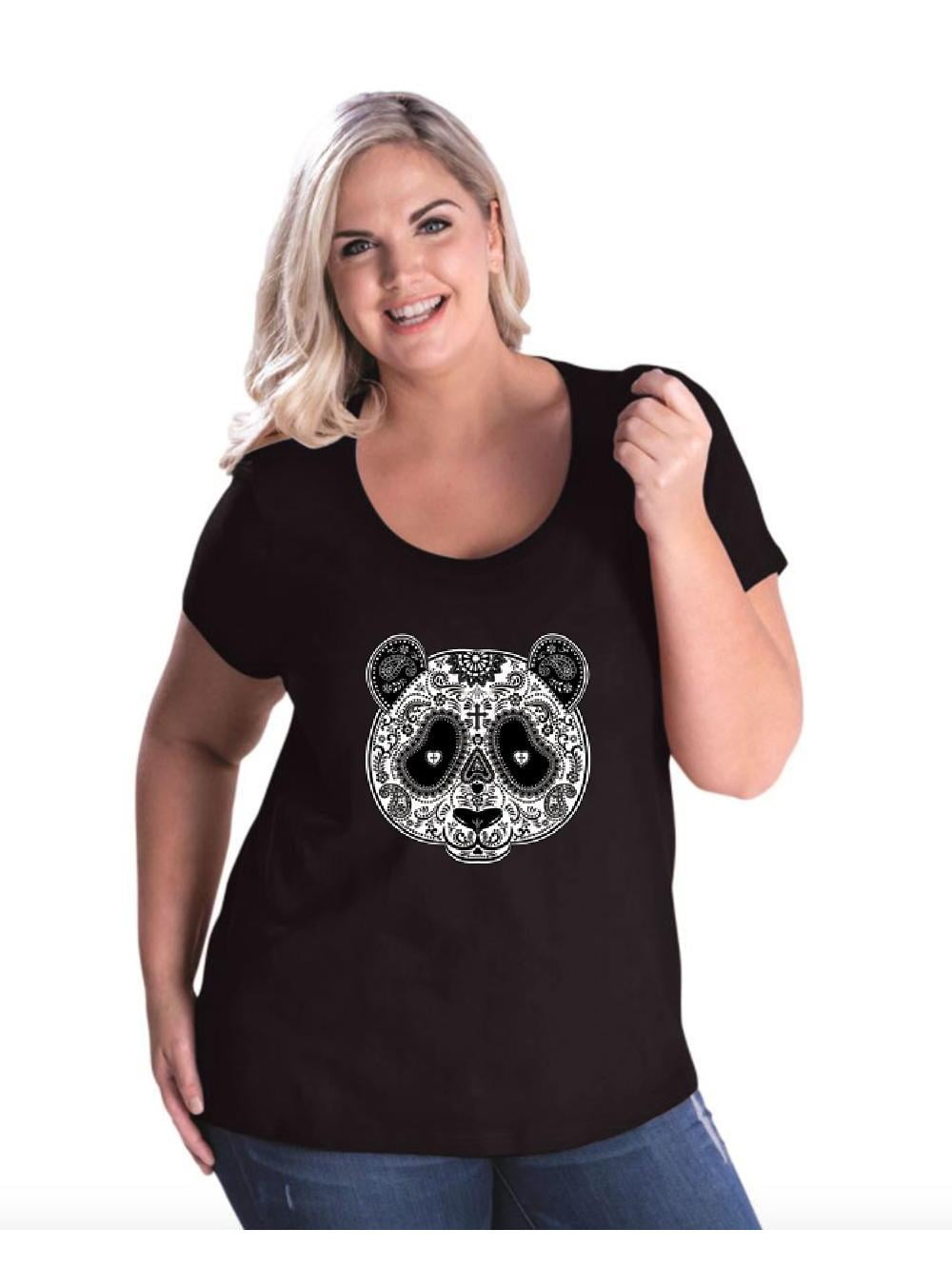 NIB - Women's Plus Size Curvy T-Shirt - Panda - Walmart.com