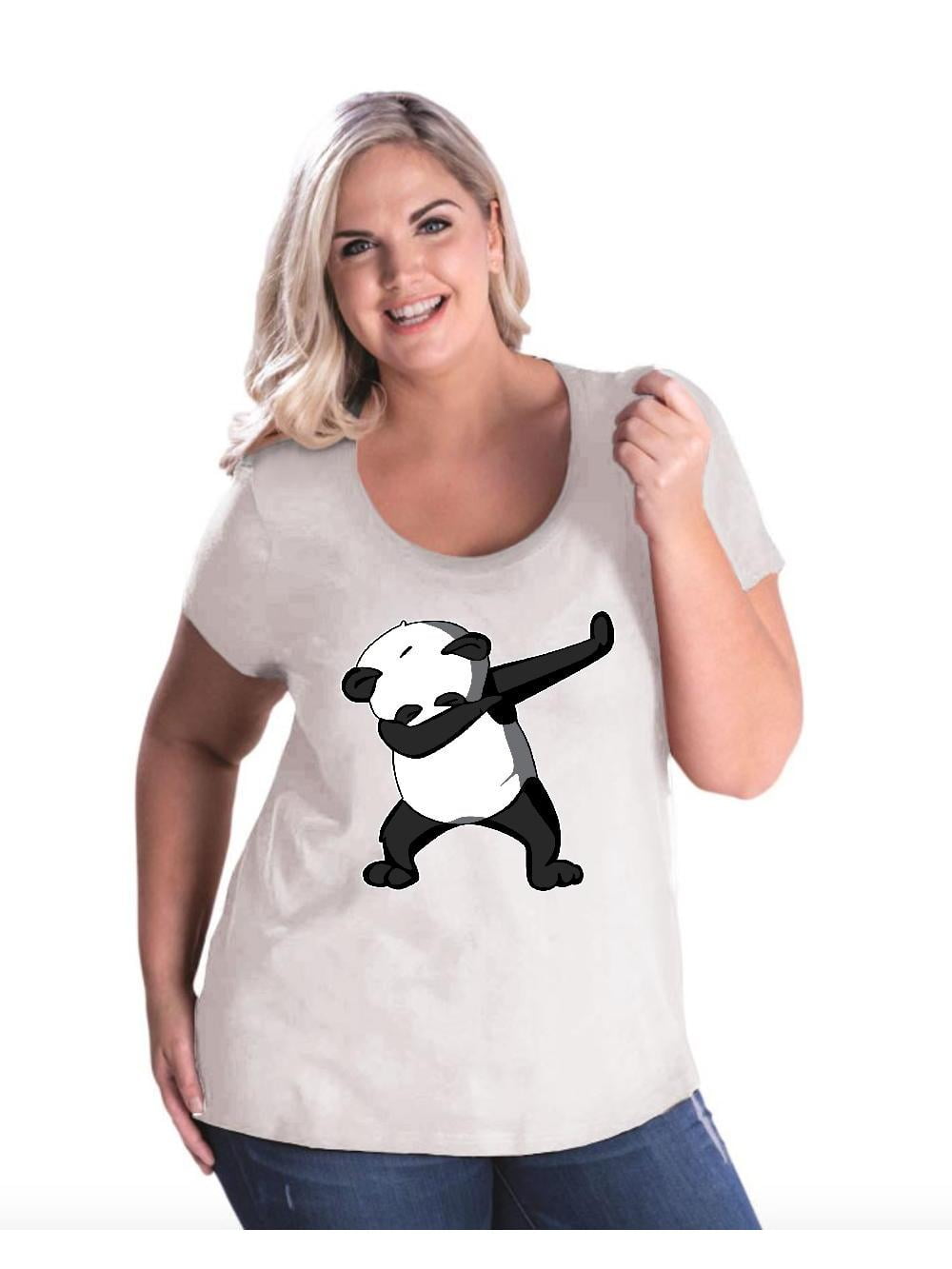 NIB - Women's Plus Size Curvy T-Shirt - Dancing Panda - Walmart.com