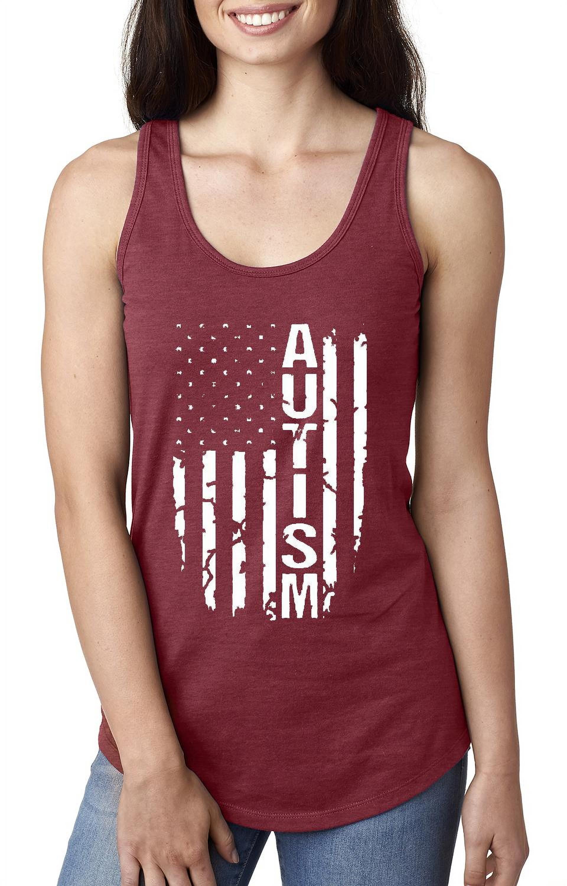 NIB - Women's Racerback Tank Top - Autism Flag - Walmart.com