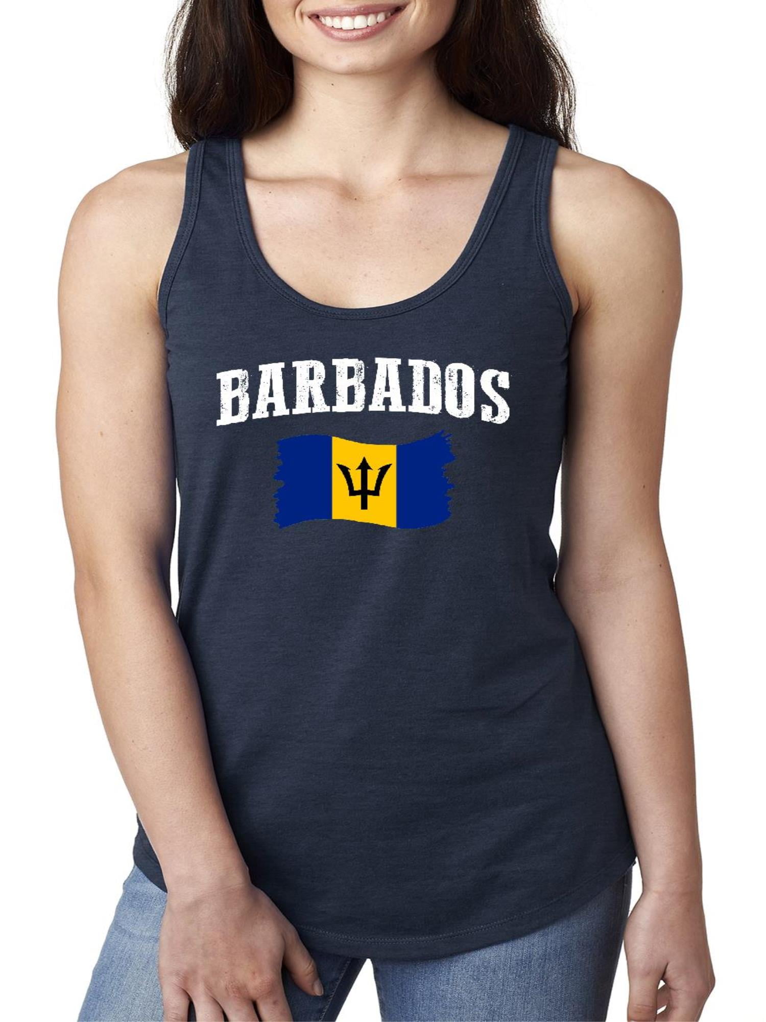 NIB - Women's Racerback Tank Top - Barbados Flag - Walmart.com
