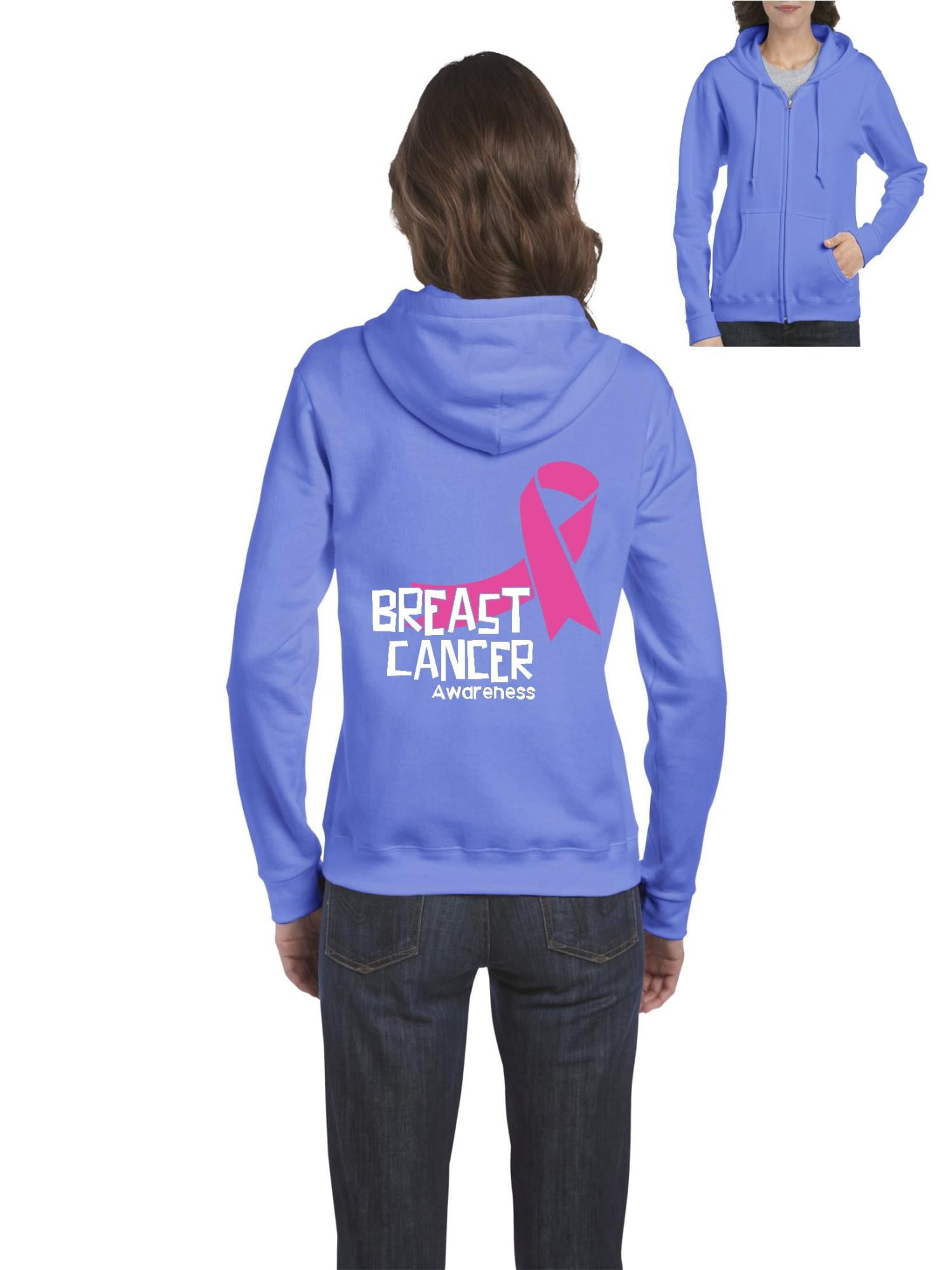 NIB - Women's Sweatshirt Full-Zip Pullover - Breast Cancer - Walmart.com