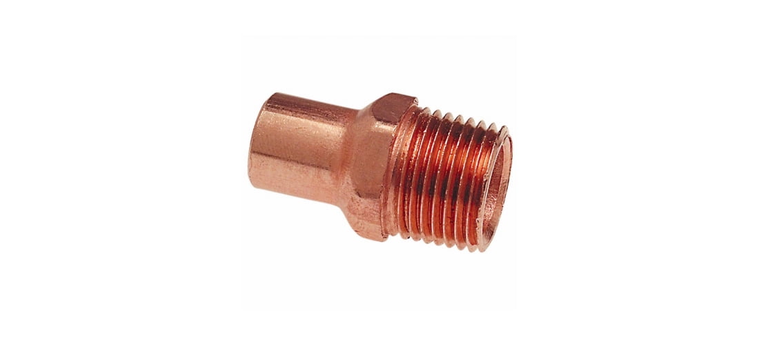 1/2" Male Pipe Thread Wrot Copper Street Adapter, Each - Walmart ...