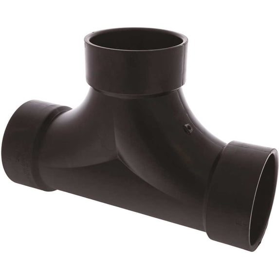 NIBCO C5811CHD3 3 in. ABS DWV All Hub Two-Way Cleanout Tee Fitting ...