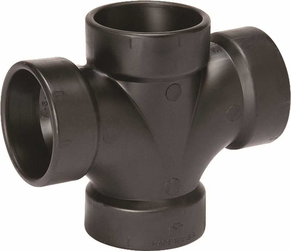 NIBCO C5835HD2 2 in. ABS DWV All Hub Double Sanitary Tee - Walmart.com