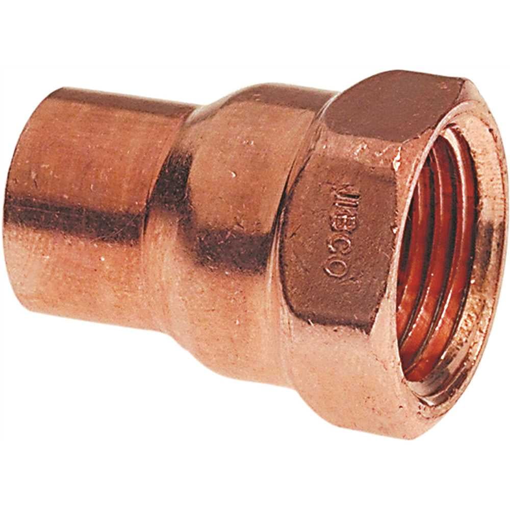 NIBCO I60312 1/2 in. Copper Pressure Cup x FIP Adapter Fitting ...