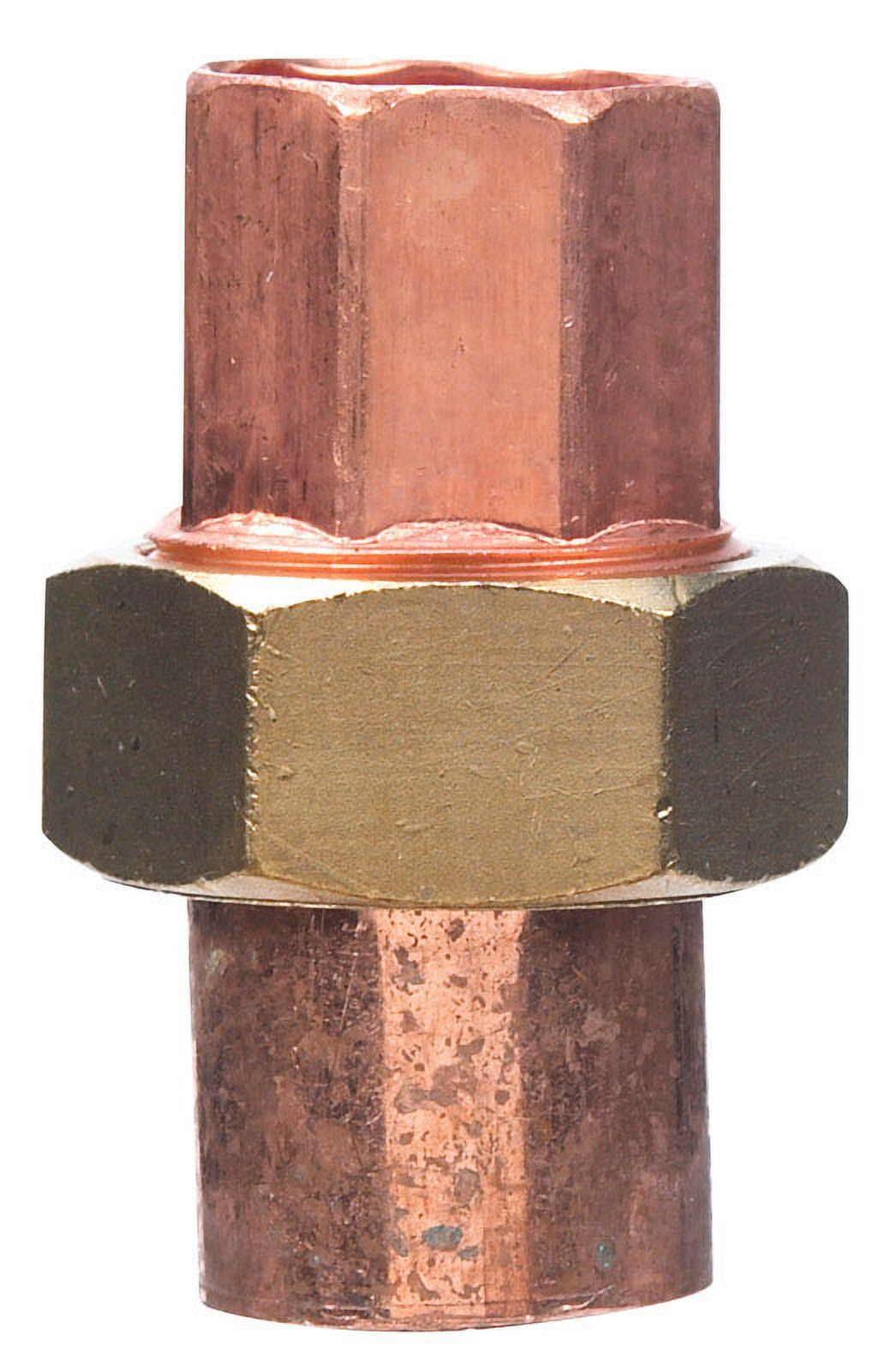 NIBCO I633W34 3/4 in. Copper Pressure Cup x Cup Union Fitting - Walmart.com