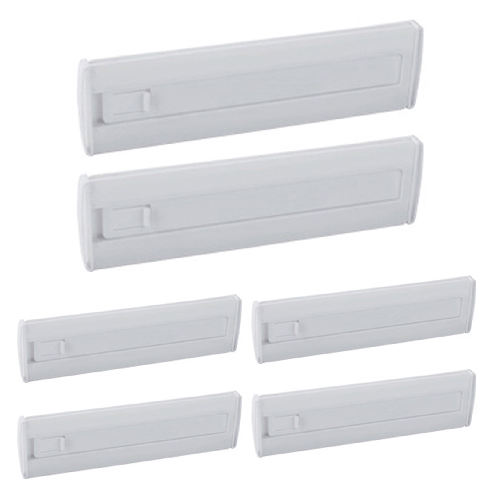 NIBOLOG 1/2/4/6 Pcs Adjustable Drawer Storage Divider Retractable Clear ...