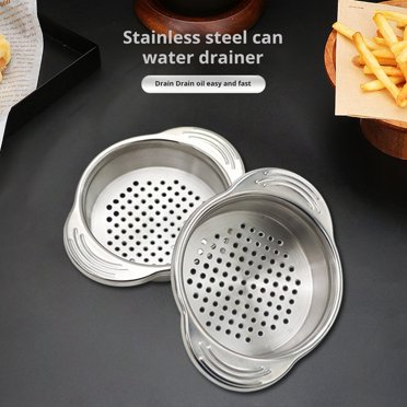 WishDirect Tuna Can Strainer Press, Stainless Steel Food-Grade Tuna Can ...