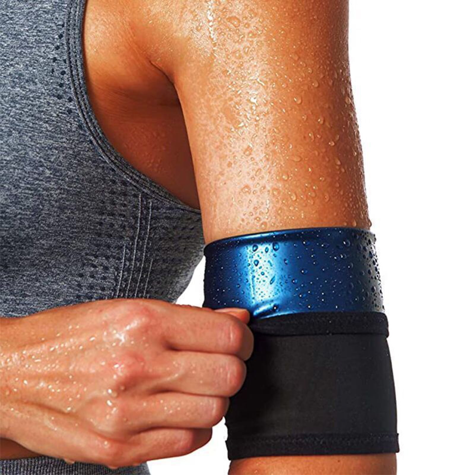 NIBOLOG 1 Pair Arms Sweat Bands Breathable Soft Spandex Heat-trapping ...