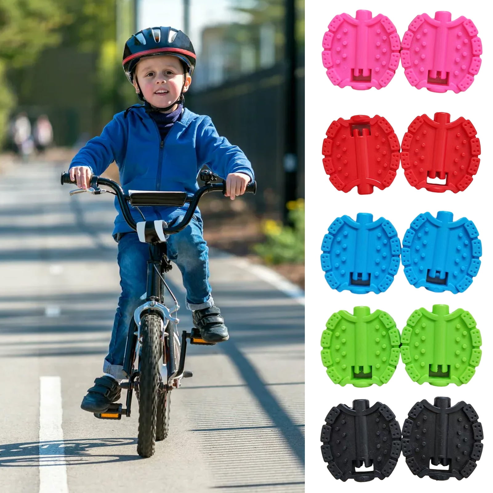 NIBOLOG 1 Pair Kids Bicycle Replacement Pedal Child Tricycle Non-slip ...
