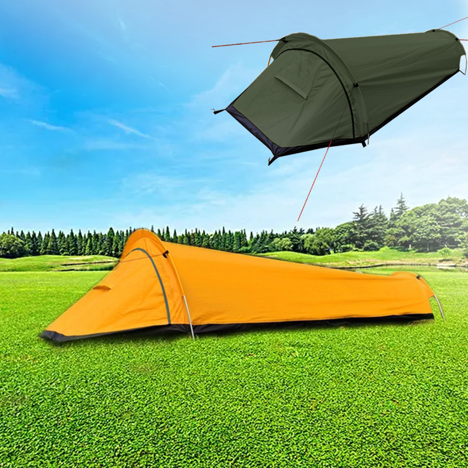 NIBOLOG 1 Set Waterproof Windproof Backpacking Tent Good Ventilation ...