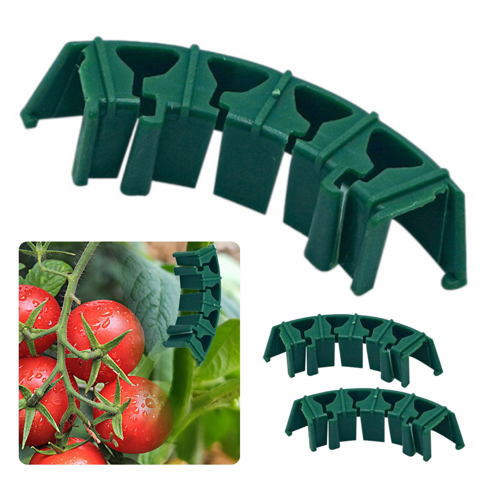 NIBOLOG 100Pcs Plant Clips Flower Stem Support Easy to Use Reusable ...