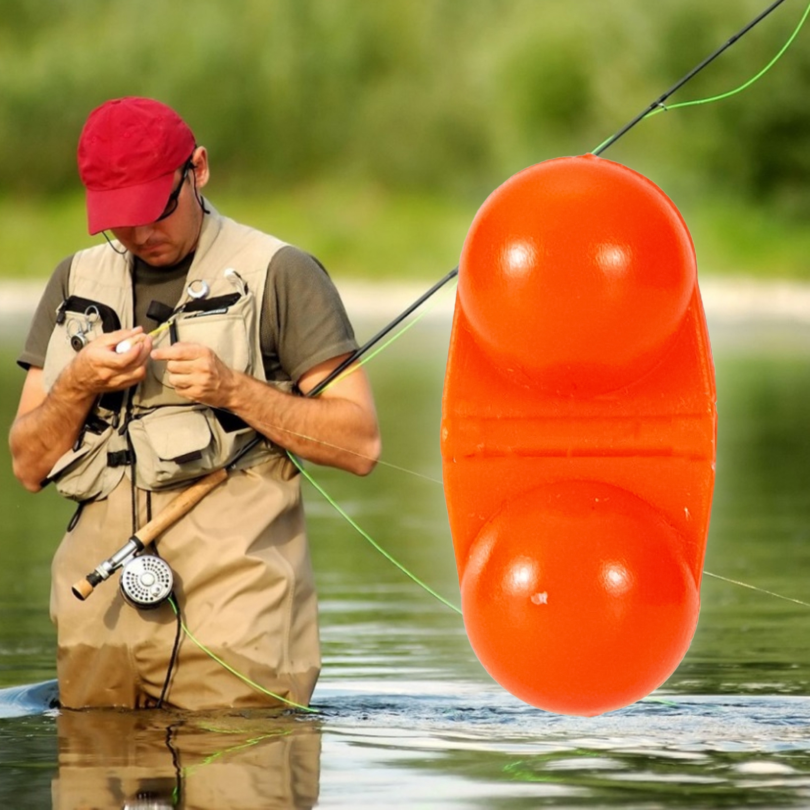 NIBOLOG 10Pcs Fishing Rattle Beads Double Rattle Attractive ABS ...